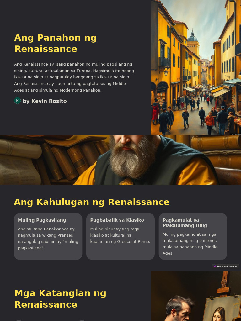 Ang Panahon NG Renaissance | PDF