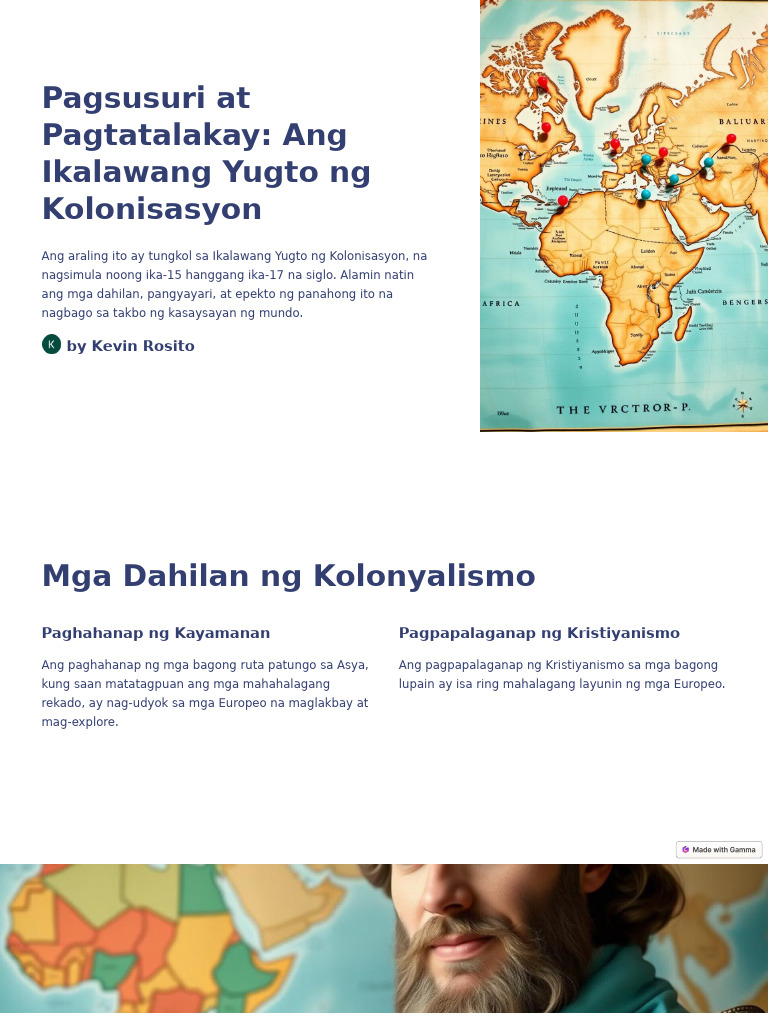 Pagsusuri at Pagtatalakay Ang Ikalawang Yugto NG Kolonisasyon | PDF