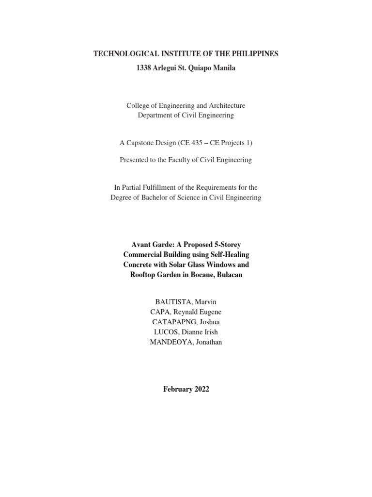 Group 14 Capstone 2 Final Manuscript | PDF | Concrete | Beam (Structure)