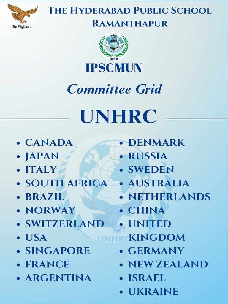 UNHRC COMMITTEE GRID | PDF