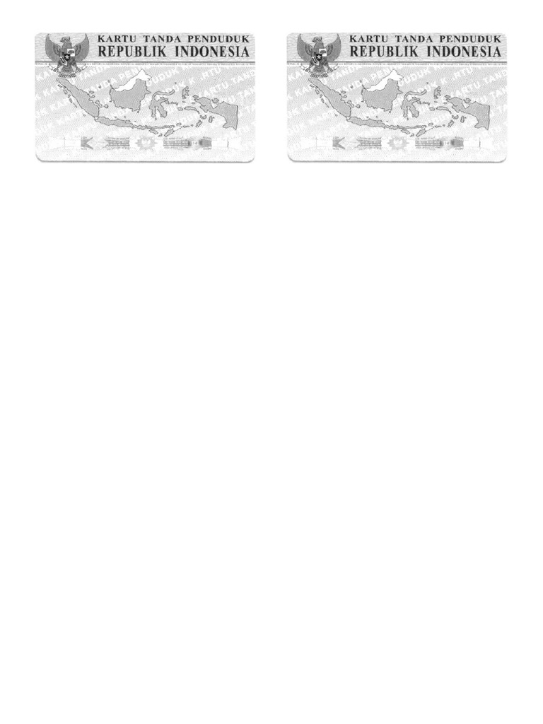 Cover Belakang KTP | PDF