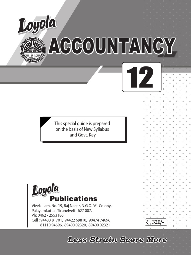 12th Accountancy EM EC Guide Sample Notes English Medium PDF Download ...