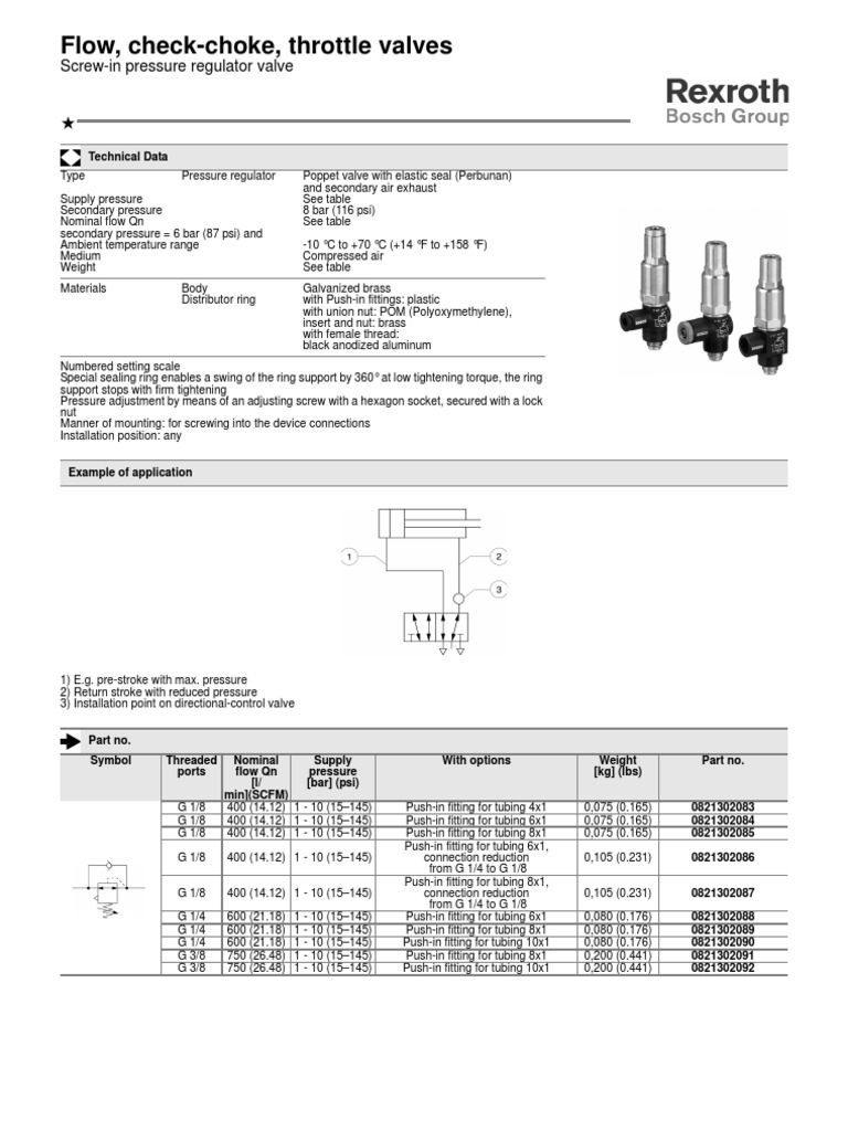 Bosch Check Choke Valve | PDF | Valve | Machines