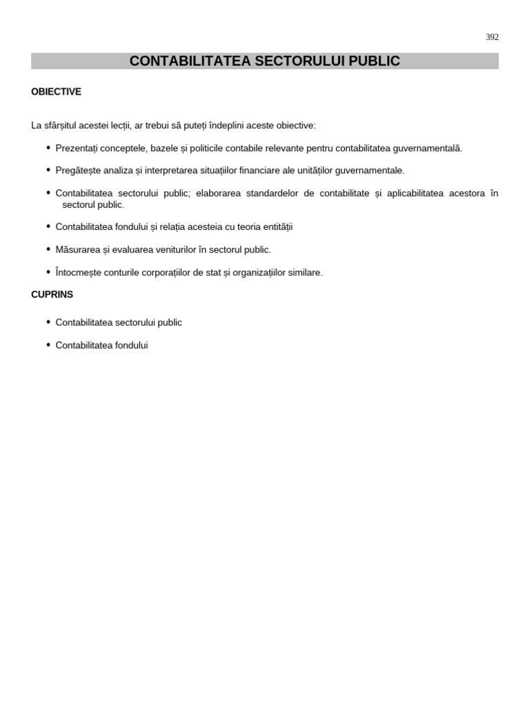 Contabilitate În Sectorul Public | PDF