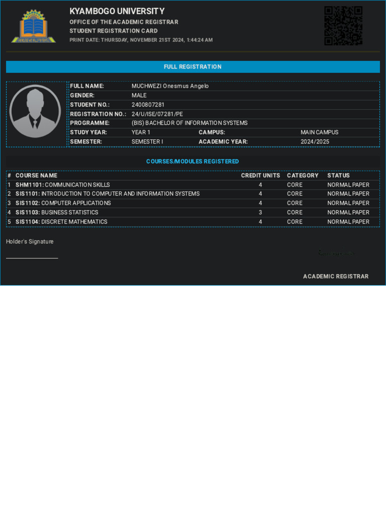 Proof of Registration | PDF
