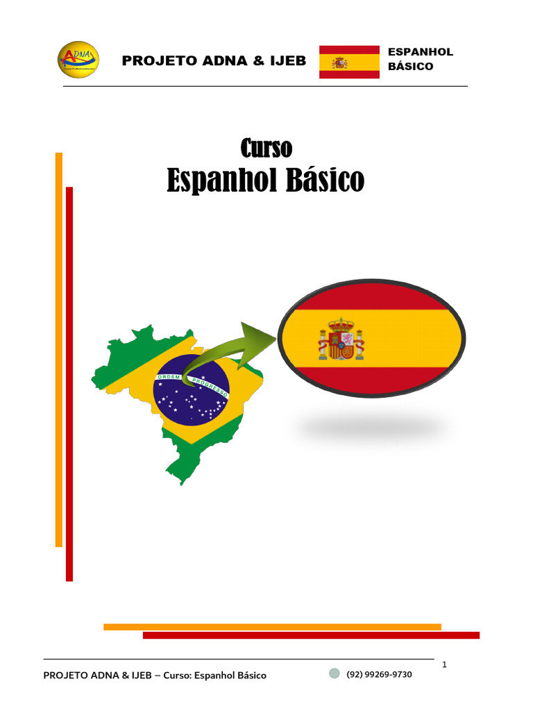 Curso de Espanhol Básico: Dicas e Conteúdo | PDF | Espanhol (idioma ...