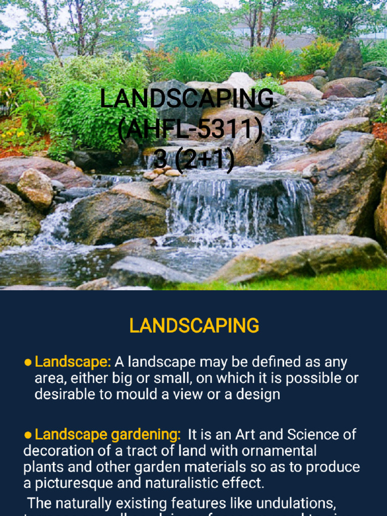 Typed Notes 6 Short Notes On Landscape | PDF