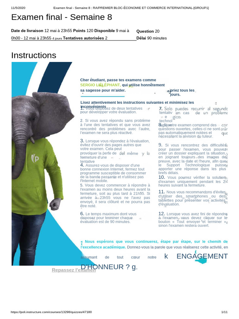 Examen Final - Semaine 8 - RA - PREMIER BLOQUE-ÉCONOMIE ET COMMERCE INTERNATIONAL-2642 | PDF ...