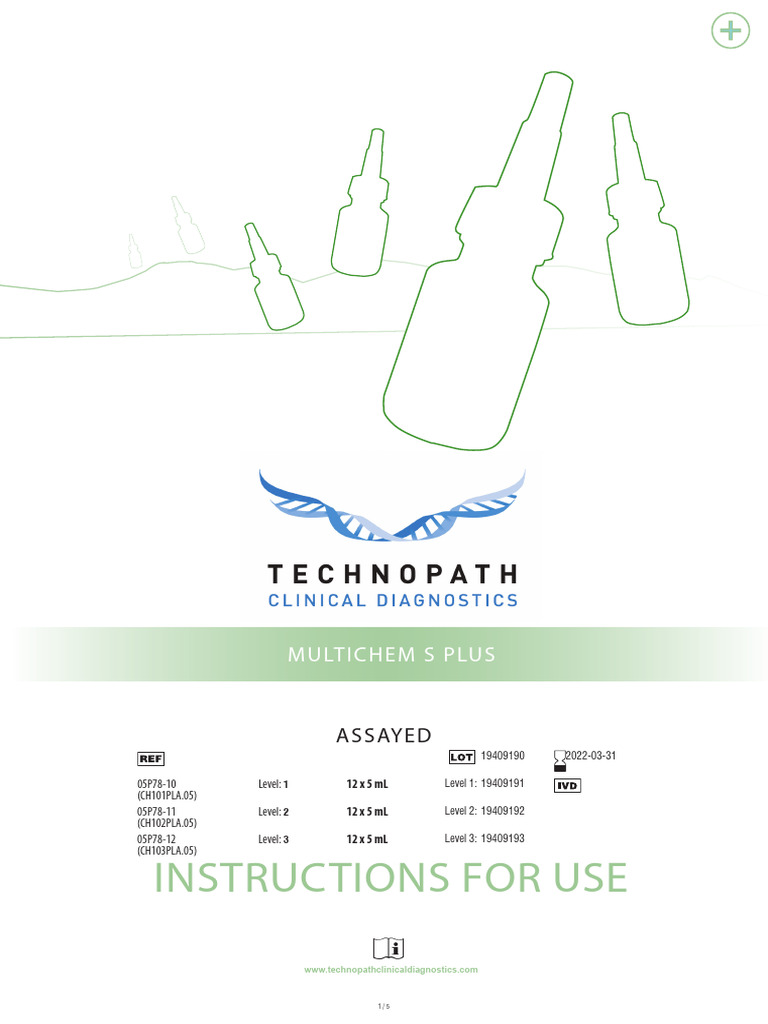 Multichem S Plus | PDF | Assay | Cholesterol