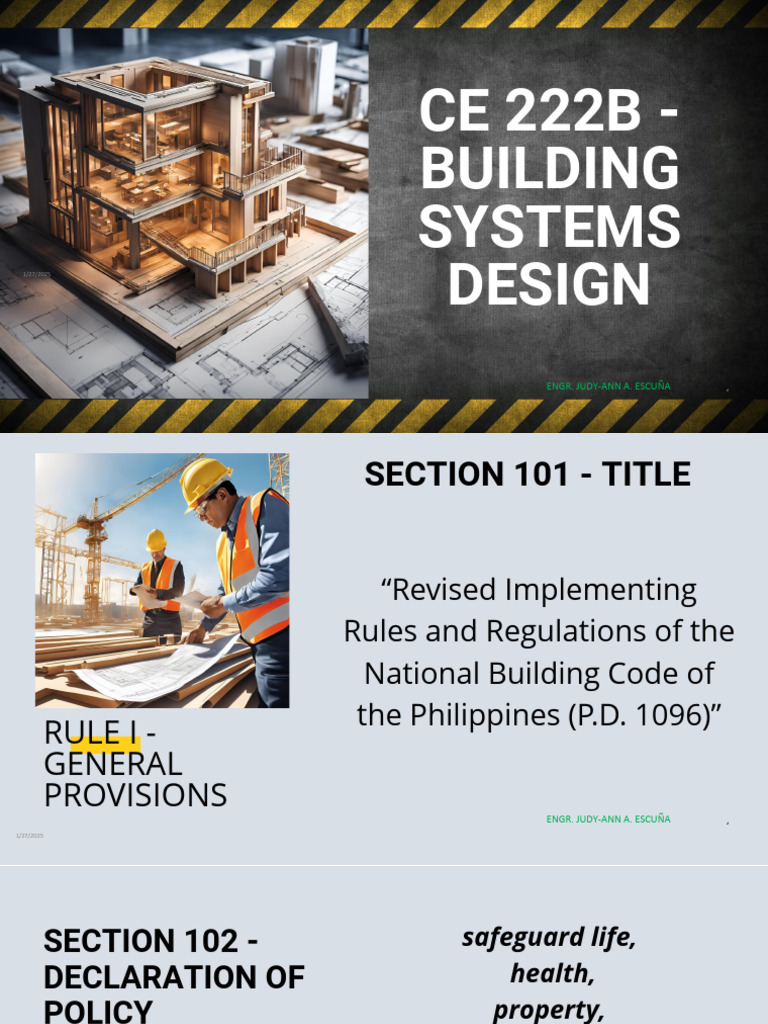 Ce 222b Building Systems Design | PDF | Building | Building Engineering