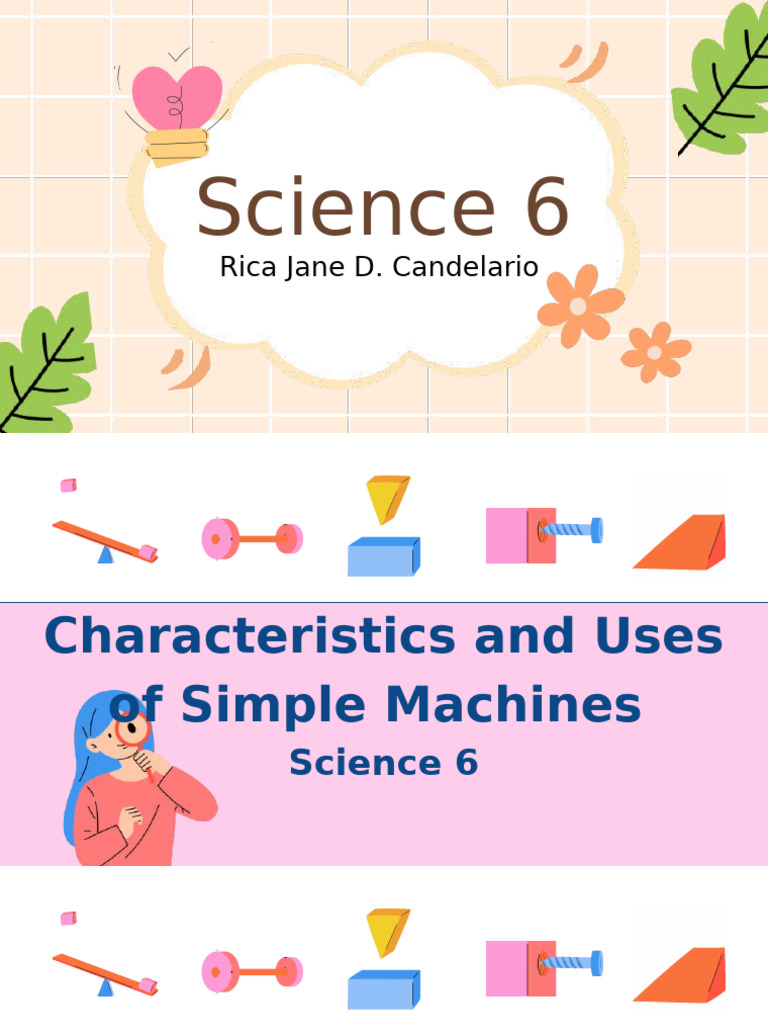 Simple Machines Science 6 - Quiz | PDF | Machines | Rope
