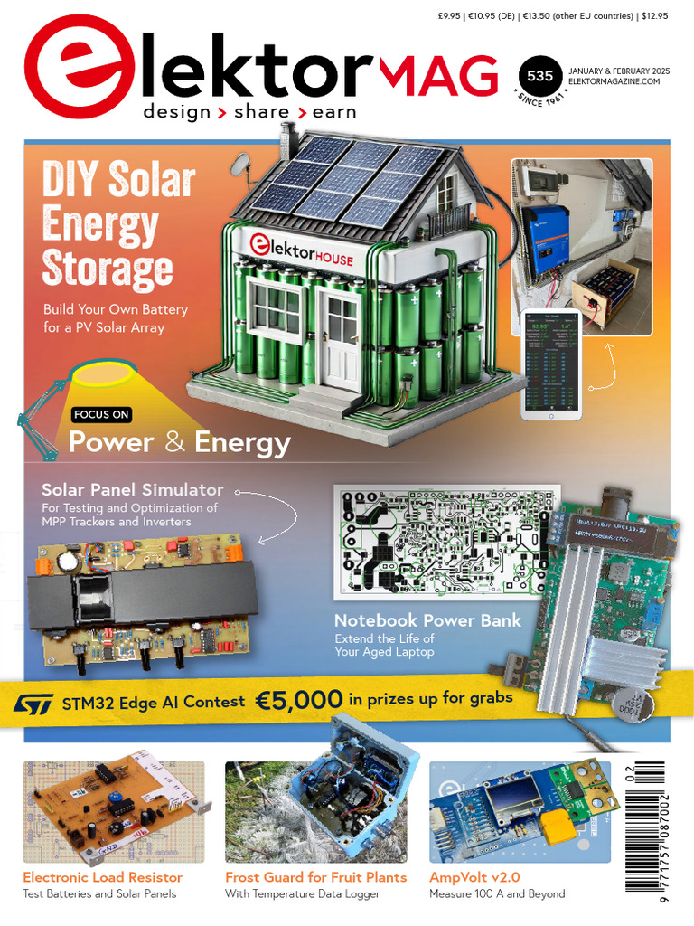 Elektor 535 2025 | PDF | Solar Power | Photovoltaics