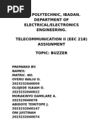 Buzzer - Pinout, Working, Specifications & Datasheet | PDF | Electrical ...