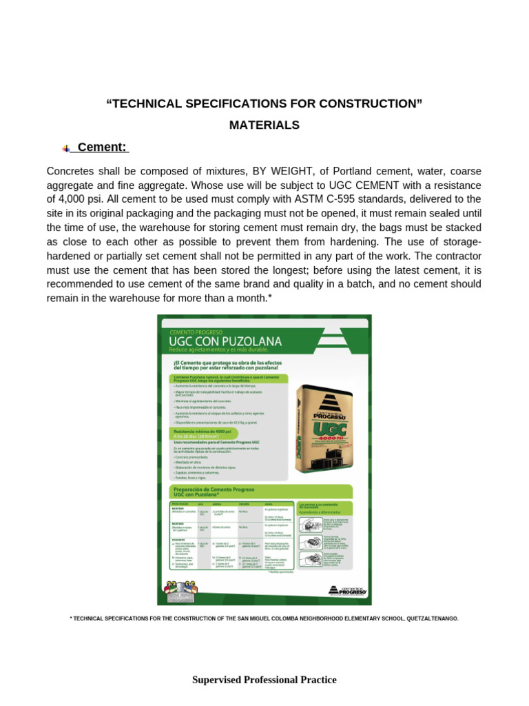 construction materials specifications manual | PDF | Construction ...