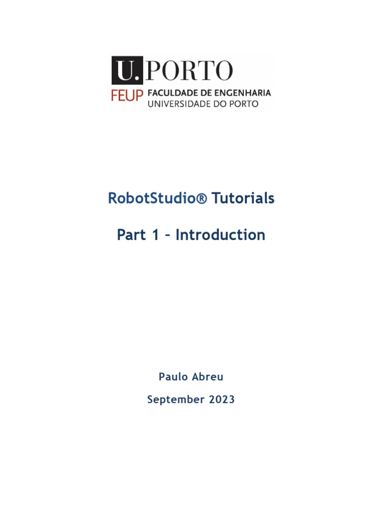 2023 RobotStudio p1 - Introduction | PDF | Window (Computing) | Computer File
