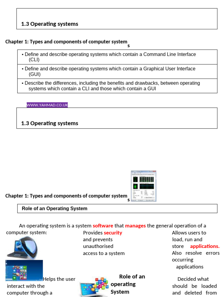 1.3 Operating Systems-1 | PDF | Graphical User Interfaces | Command Line Interface