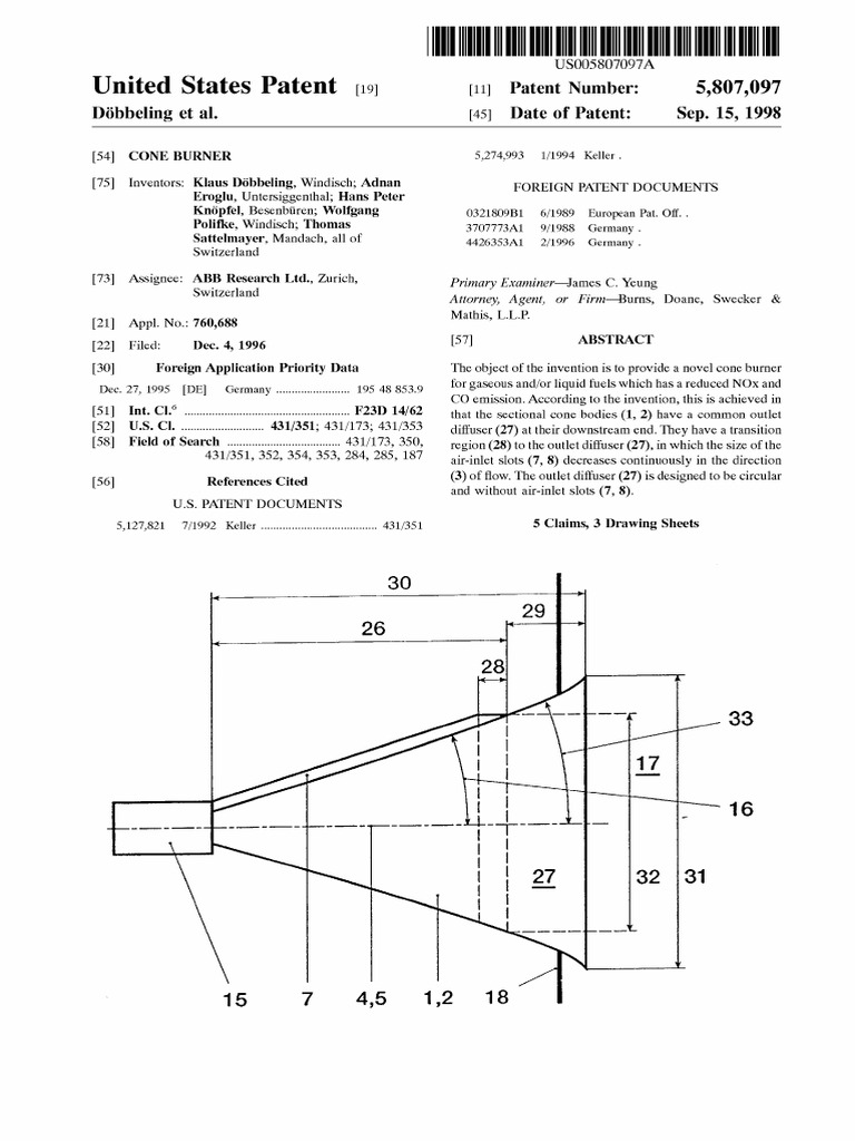 Innovative Cone Burner Design for Emission Reduction | PDF | Combustion ...