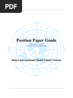 Model UN Position Paper Guide | PDF | Globalization | International ...
