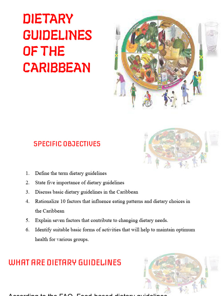 Caribbean Dietary Guidelines Overview | PDF | Diet (Nutrition) | Diet ...