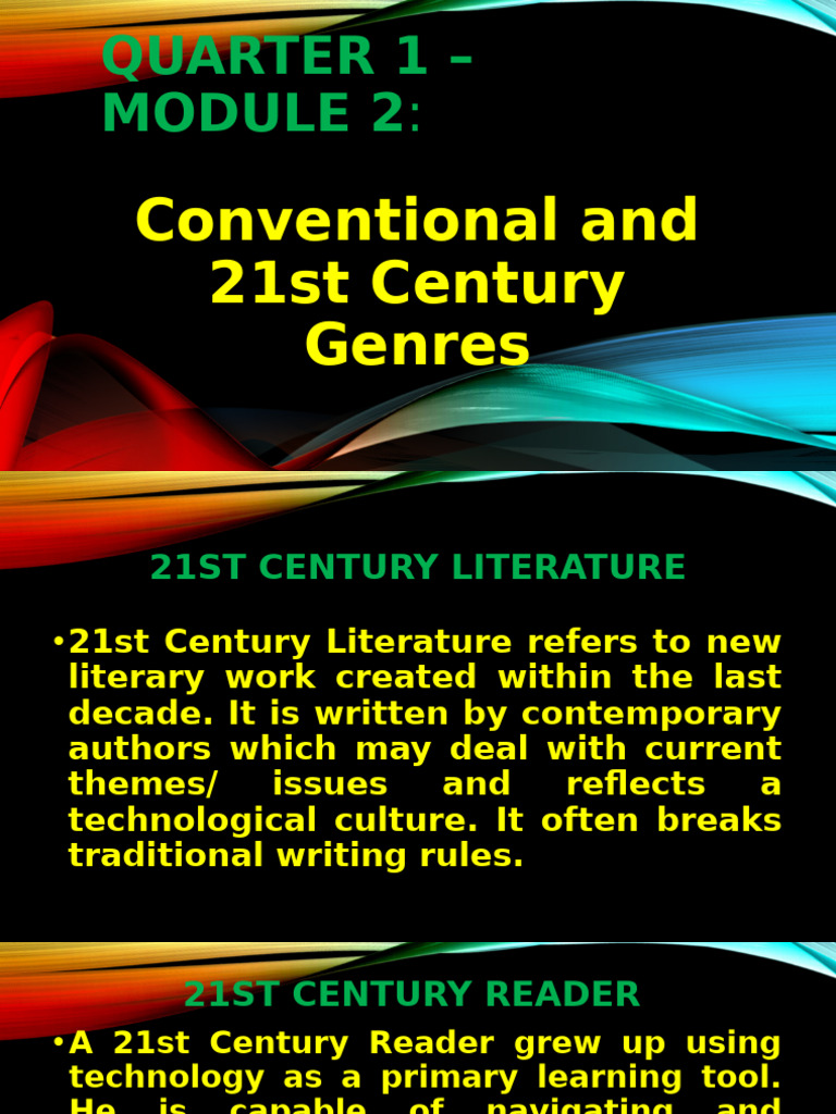 21st Century Literary Genres Overview | PDF | Poetry | Narrative