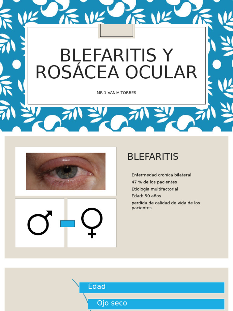 Blefaritis y Rosacea Ocular | PDF | Especialidades Medicas | Enfermedades y trastornos