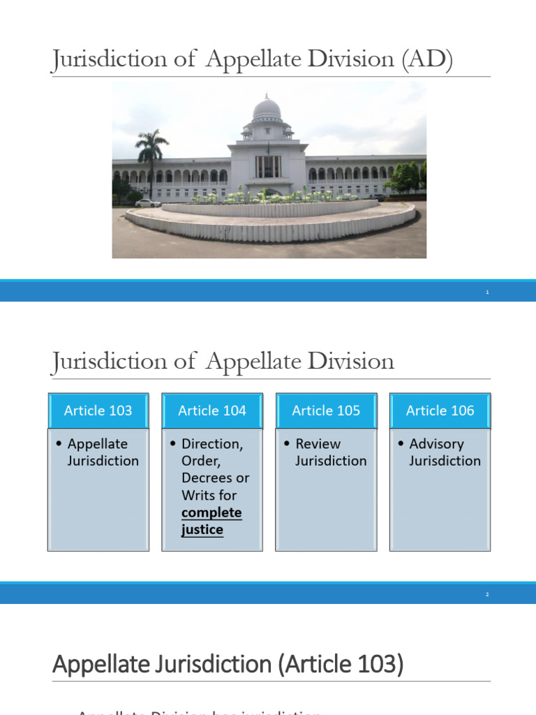 Jurisdiction of Appellate Division | PDF | Appeal | Advisory Opinion