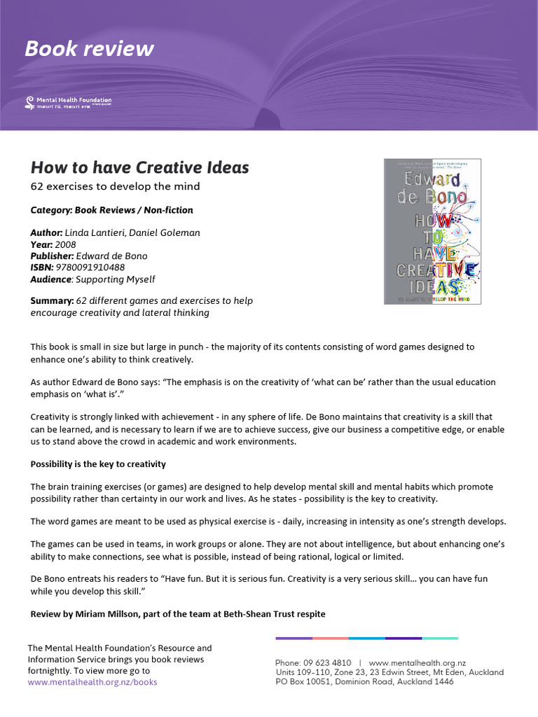 how-to-have-creative-ideas (1) | PDF