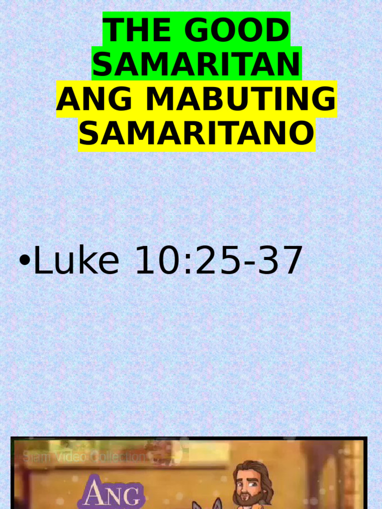 The Good Samaritan | PDF