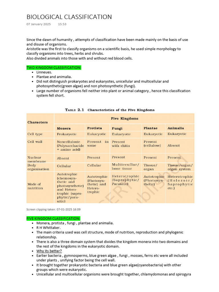 Biological Classification | PDF | Fungus | Protozoa