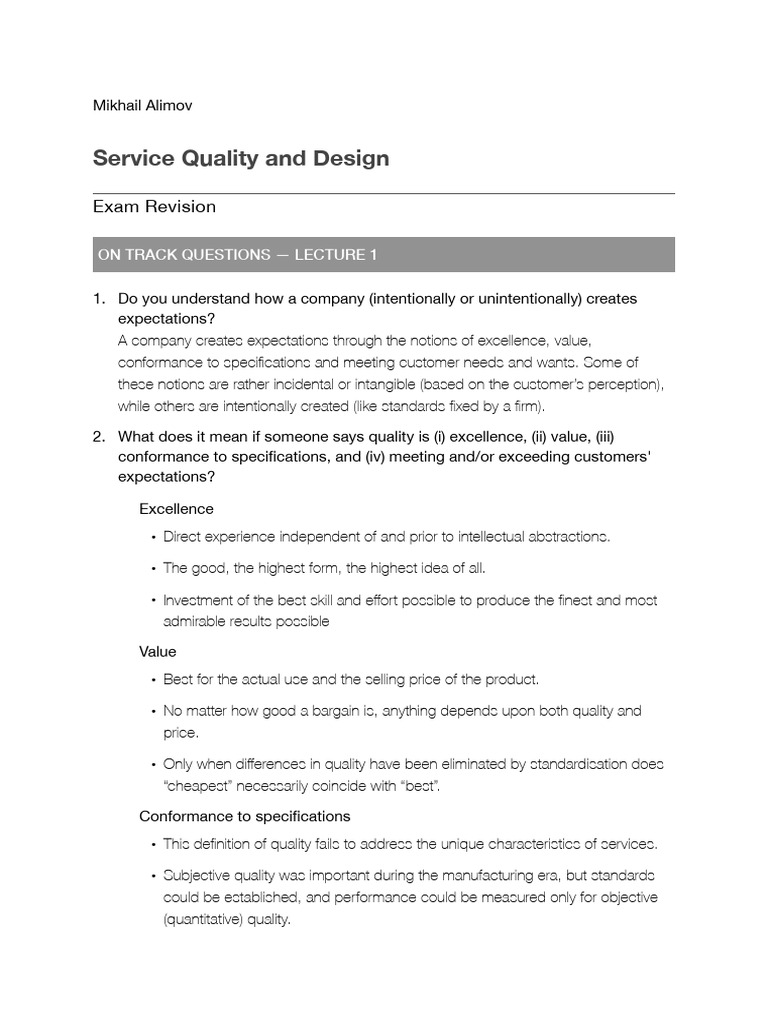 SQD - Answers To Questions | PDF | Business | Business Economics