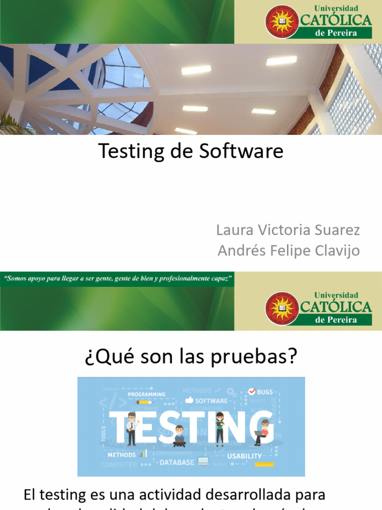 Presentacion Testing | PDF | Pruebas de software | Software