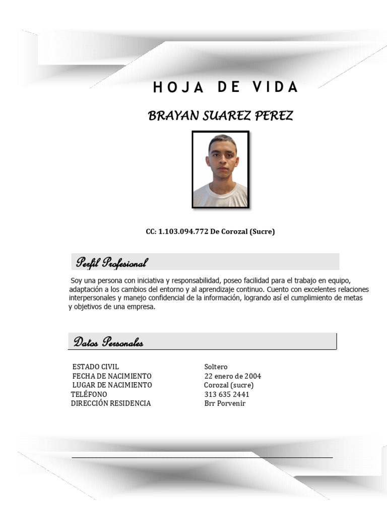 HV Brayan Suarez | PDF