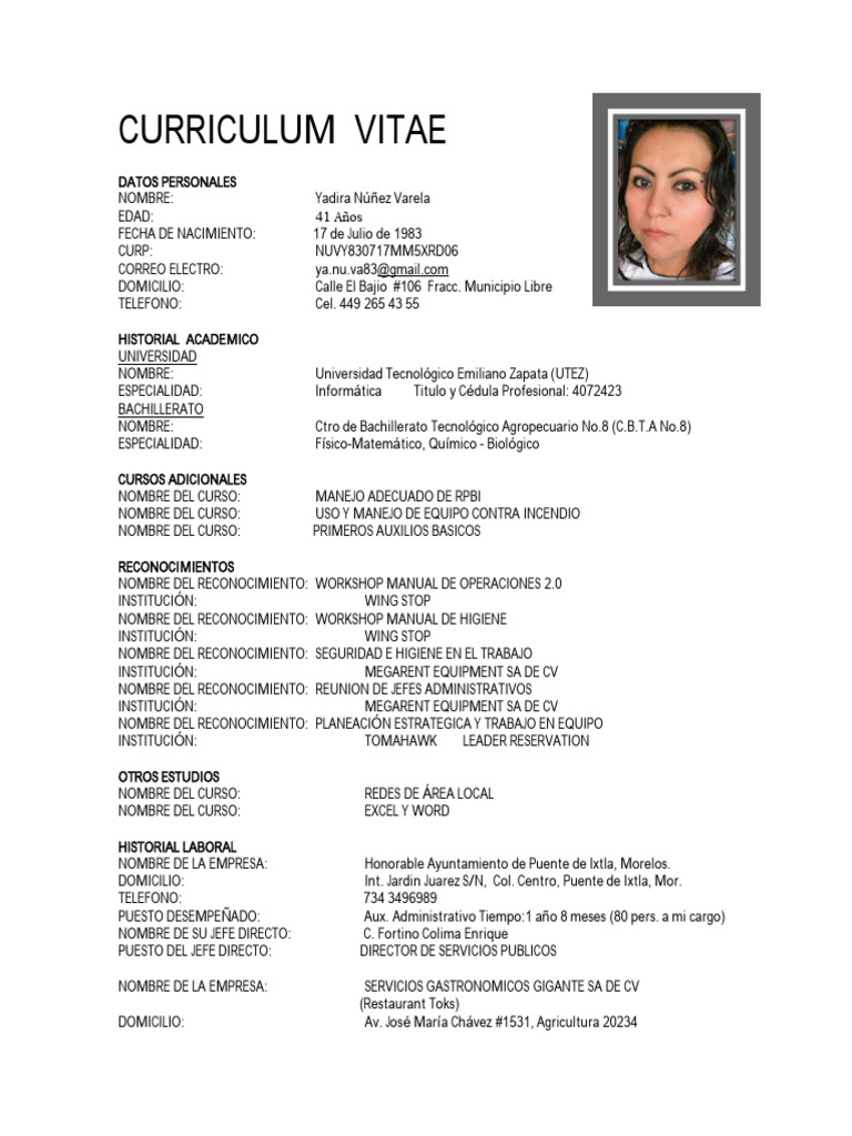 CVitae Yady Ene25.Docx - Word | PDF