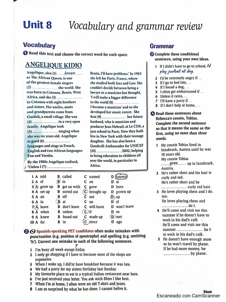 Unit 8 V&G Ejercicios 628181 | PDF