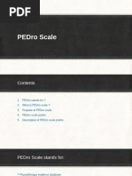 PEDro Scale Administration Guide | PDF
