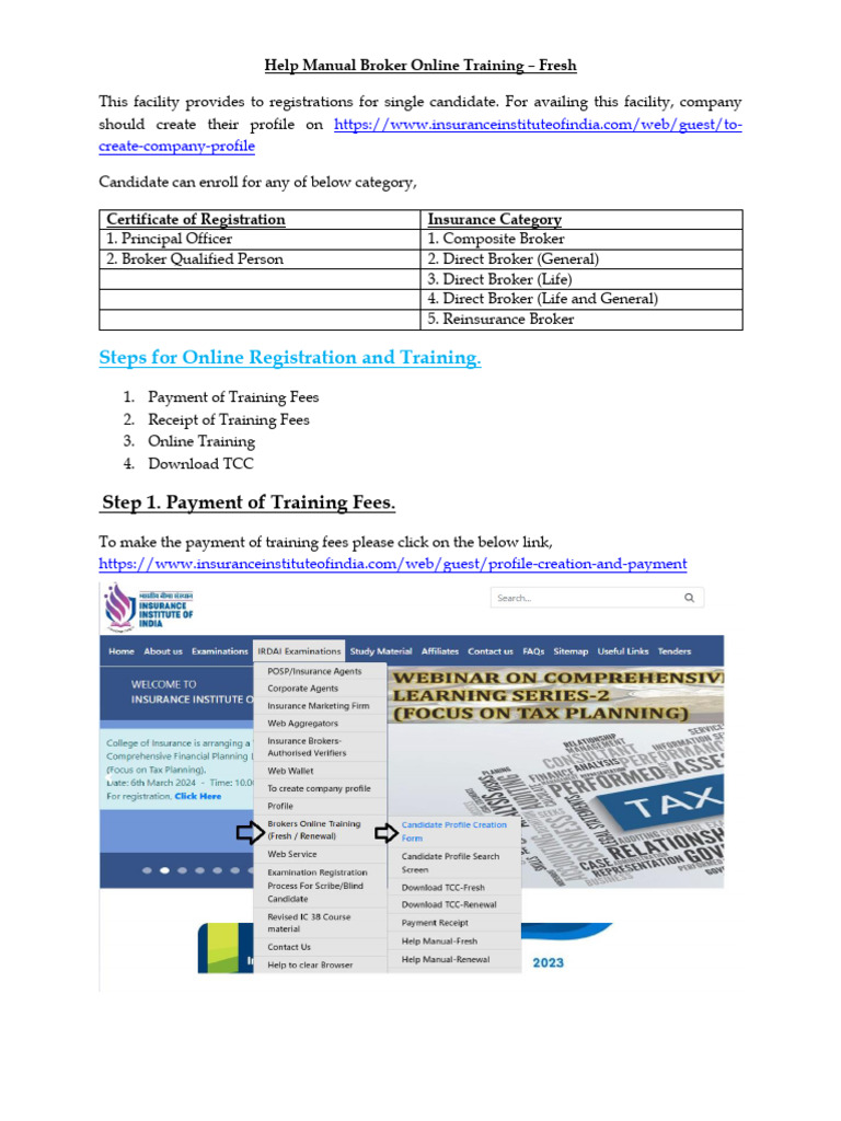 Help Manual Broker Training Po BQP | PDF