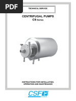 Manual For CPS Pump 1 | PDF | Pump | Bearing (Mechanical)