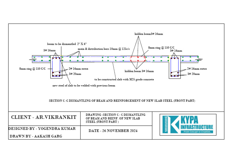 Section Front Slab Mr Vikrankit | PDF