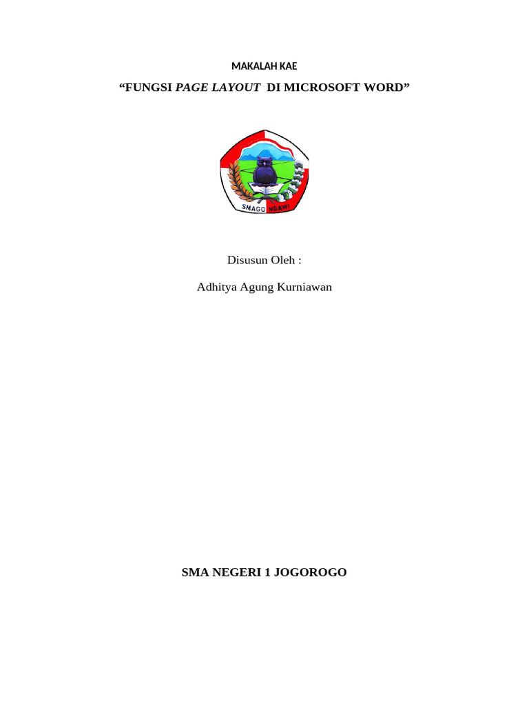 Fungsi Page Layout | PDF