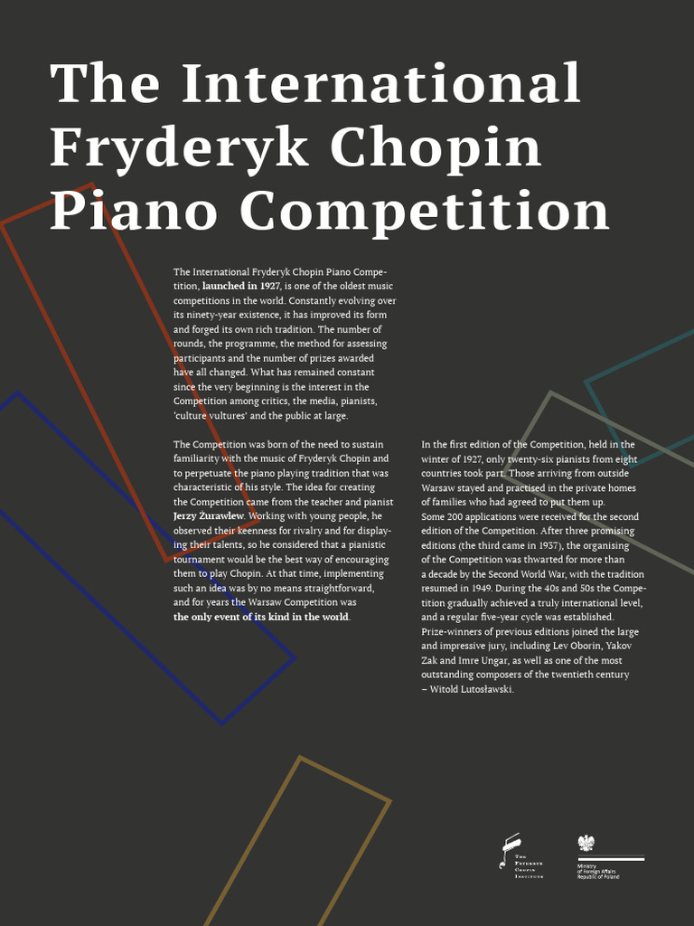 History of the Chopin Piano Competition | PDF | Frédéric Chopin ...