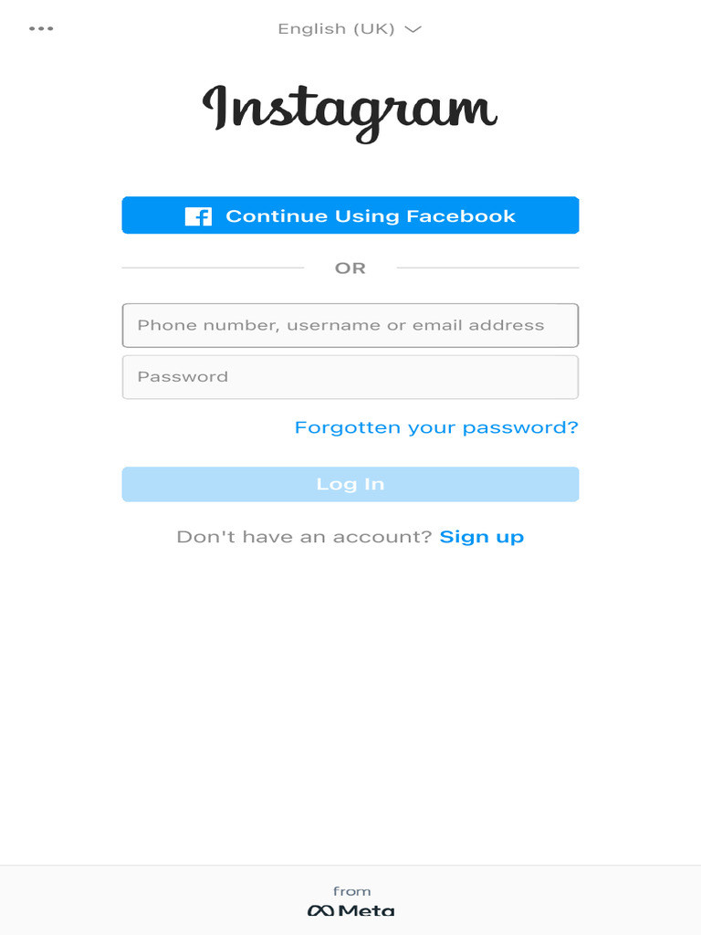 Instagram Login and Sign Up Guide | PDF