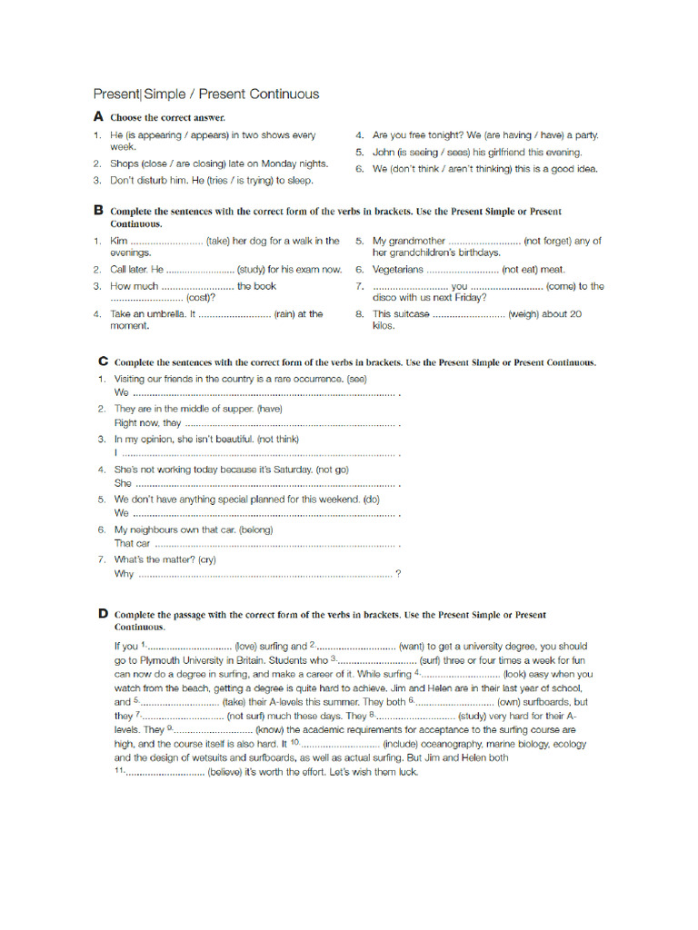 Alex Exercises Unit 1-2 | PDF