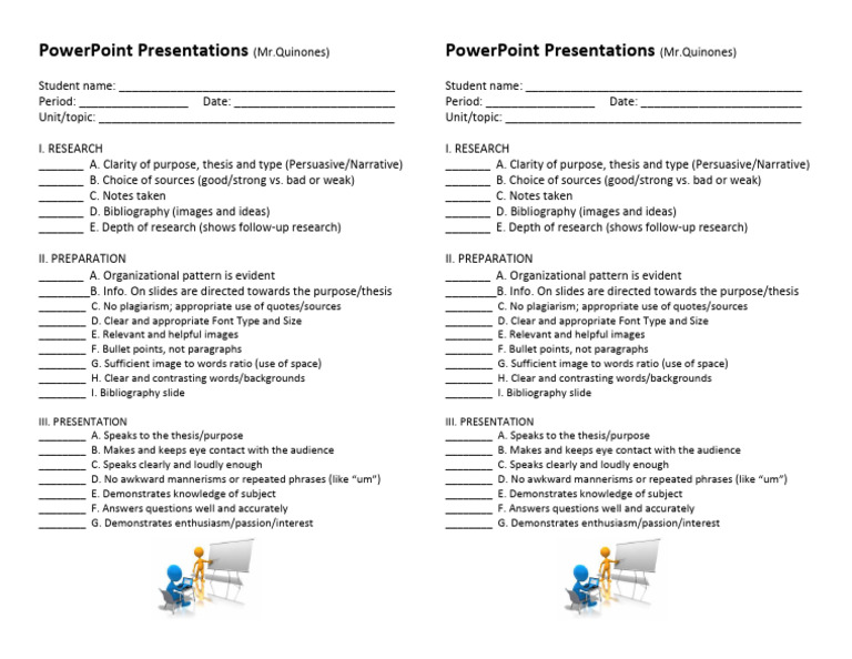 Evaluating PowerPoint Presentations | PDF | Human Communication