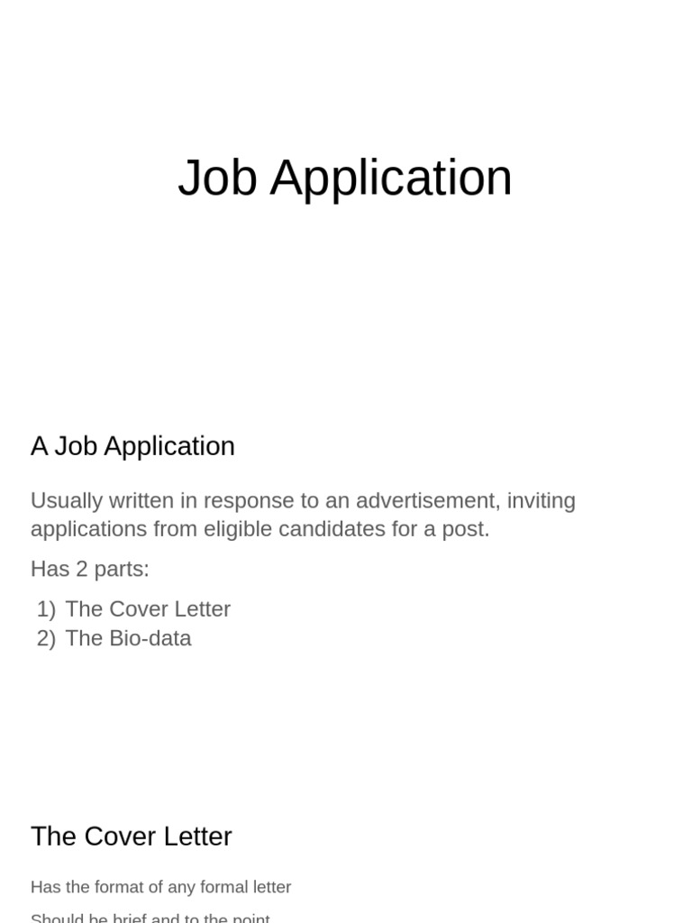 Job Application (1) | PDF
