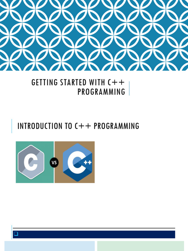 01-Review and Introduction To C++ Programming | PDF | C++ | Computer ...