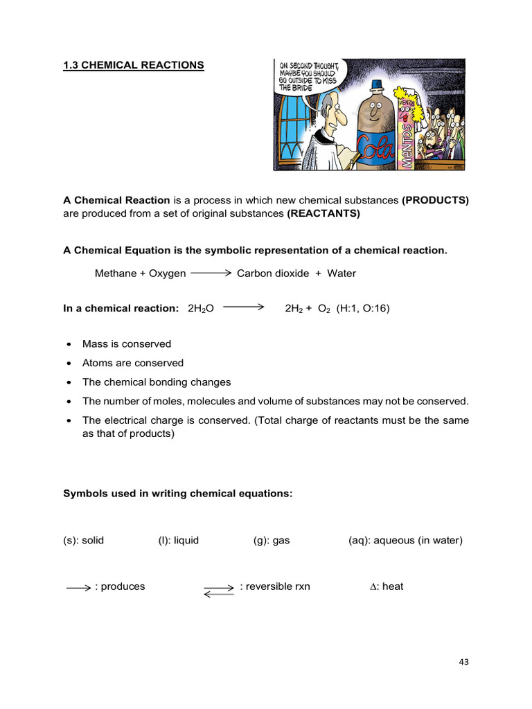 3) - CHEMICAL - REACTIONS Work Sheet | PDF | Hydroxide | Chemical Reactions