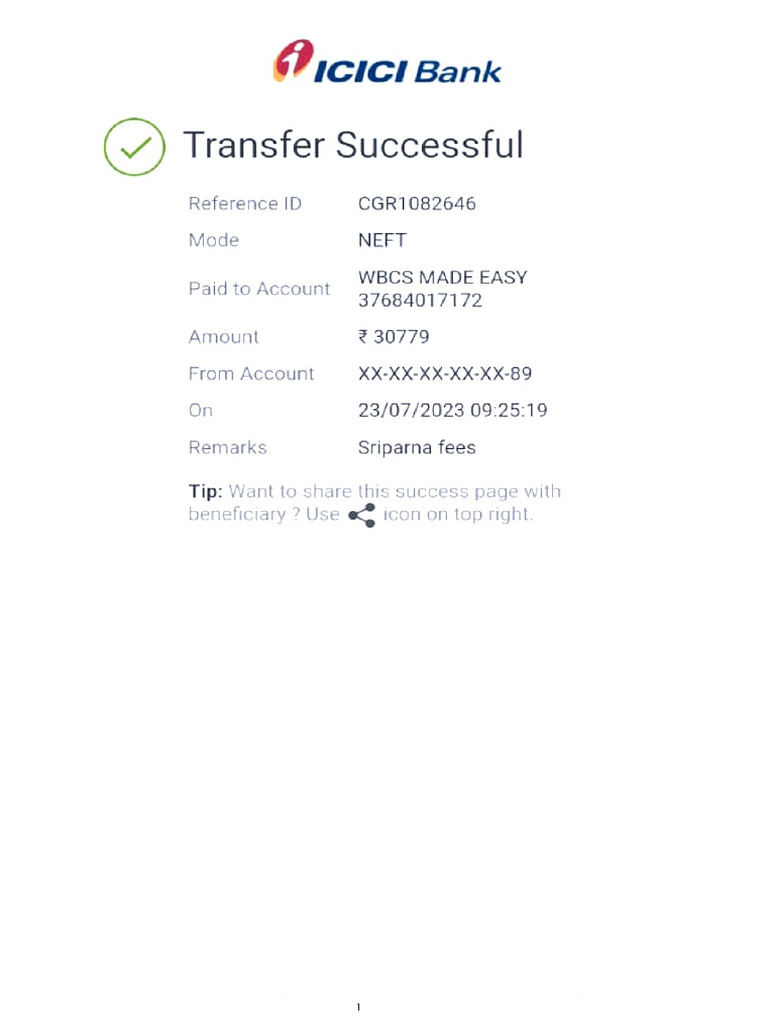 payment receipt pdf address change | PDF