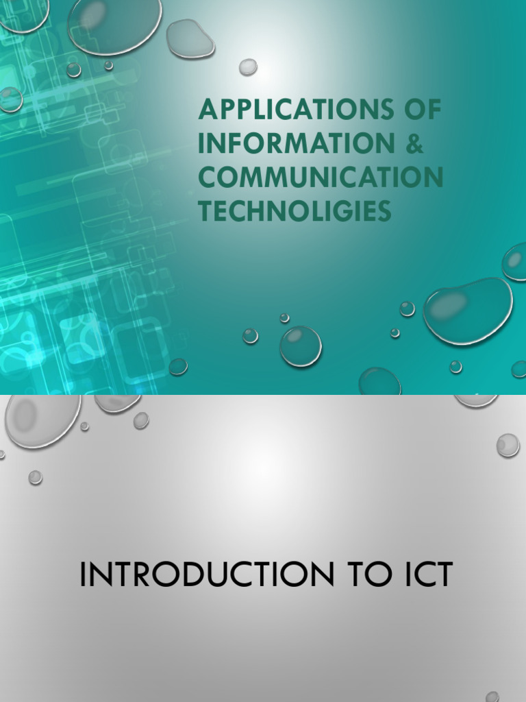 1 lec | PDF | Educational Technology | Information And Communications Technology