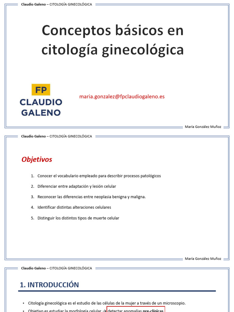 Citología Ginecológica: Adaptaciones y Alteraciones Celulares | PDF ...