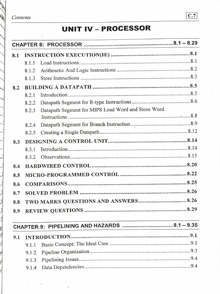 DPCO Unit 4 (Notes) | PDF
